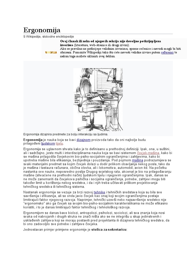 Ergonomija | PDF