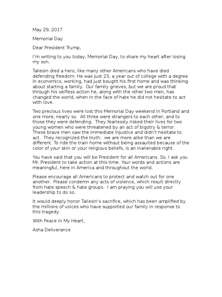 Dear President Trump | PDF | Social Science