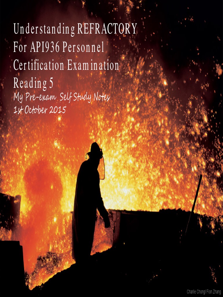 Understanding Refractory API 936 Reading V PDF | PDF | Refractory | Aluminium Oxide