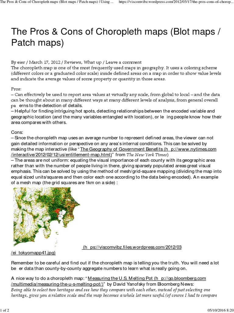 Chloropleth 2 | PDF | Map | Geography