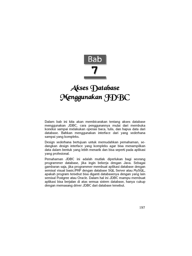 Membuat Aplikasi Database Dengan Java Mysql Dan Netbeans Pdf