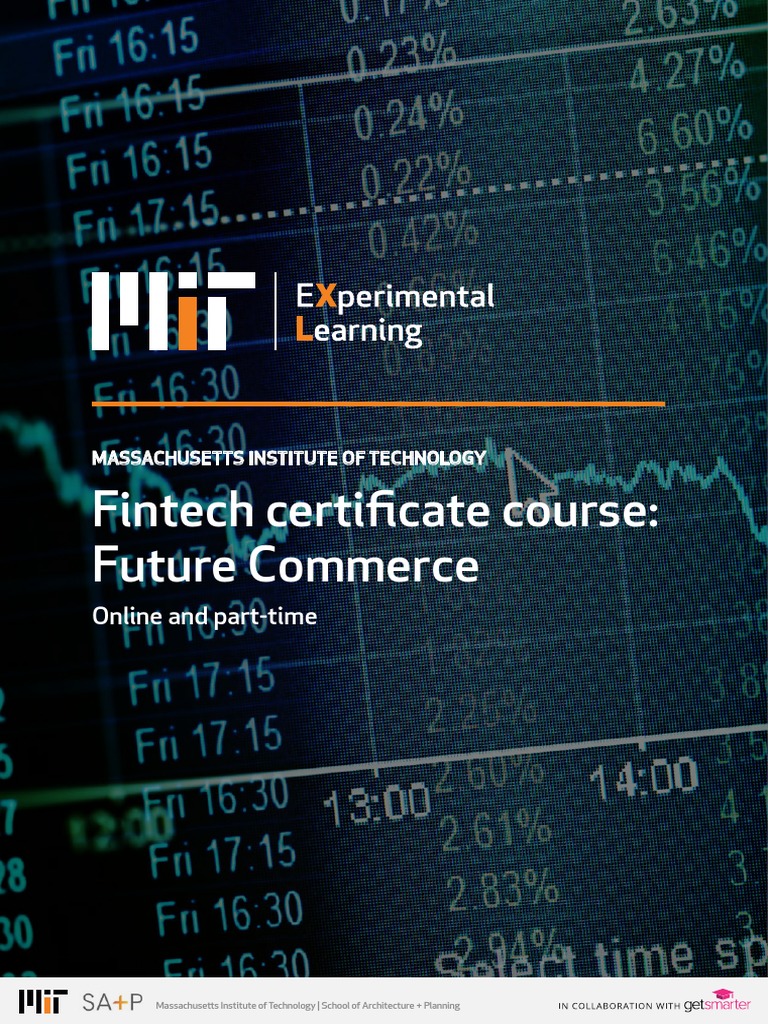 MIT Fintech Certificate: Future Commerce | PDF | Financial Technology ...
