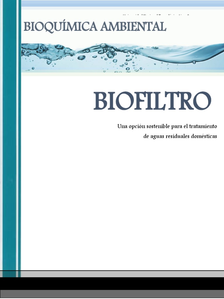 Biofiltro | PDF | Riego | Aguas residuales