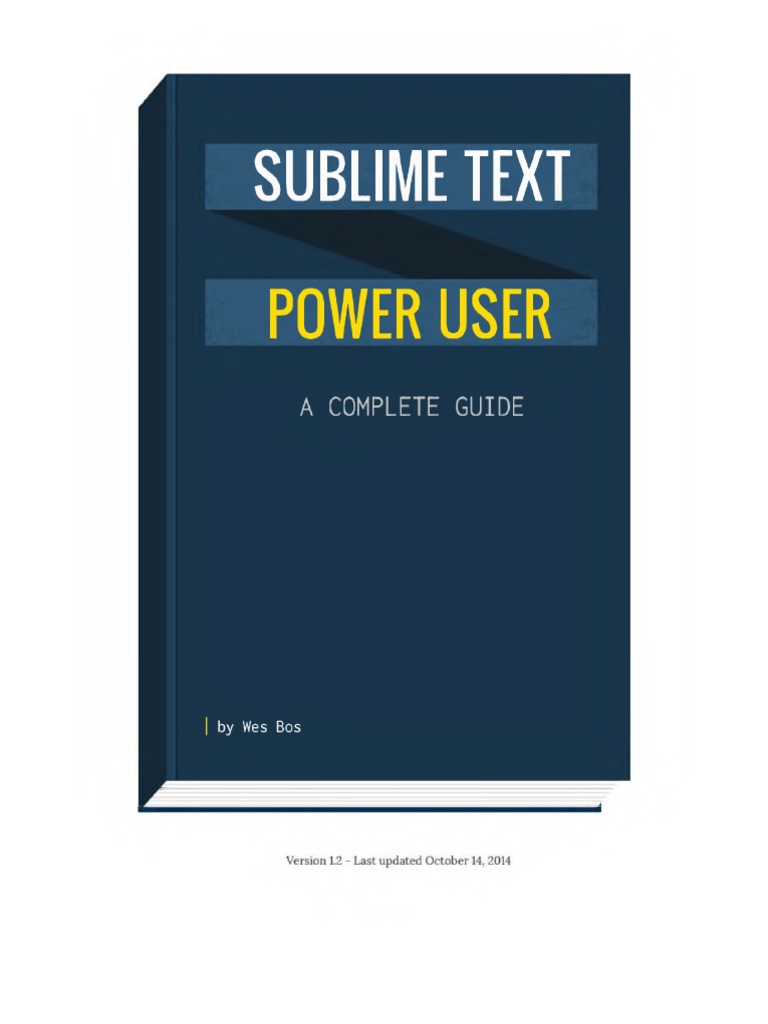 Sublime Text Power User | PDF | Json | Cascading Style Sheets