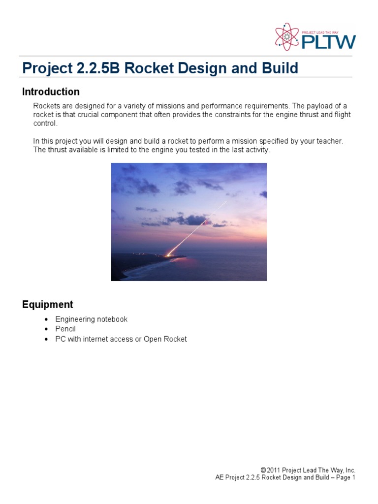 2 2 5 B Rocketdesignbuild | PDF | Rocket | Flight
