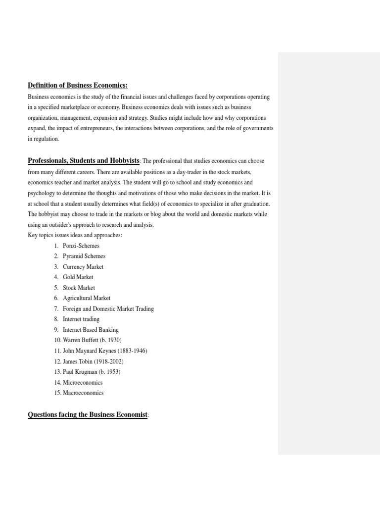 Discipline and The Professionals Page Economics | PDF | Economics ...