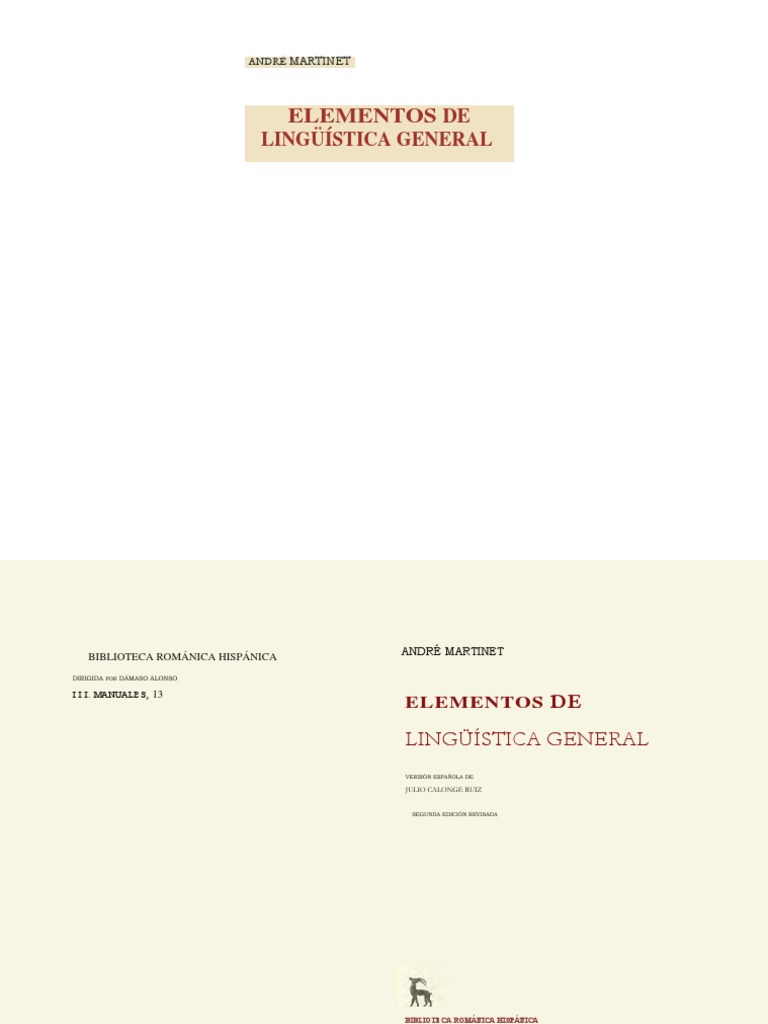 Martinet | PDF | Lingüística | Palabra