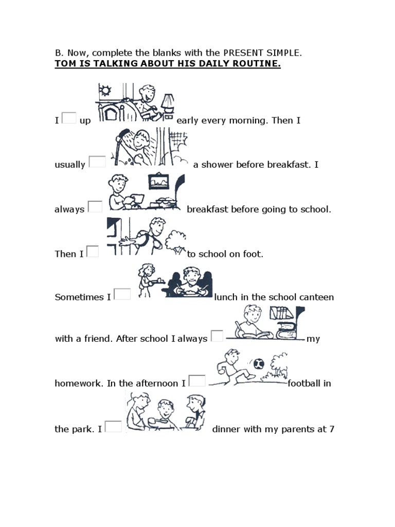 Routines Present Simple | PDF
