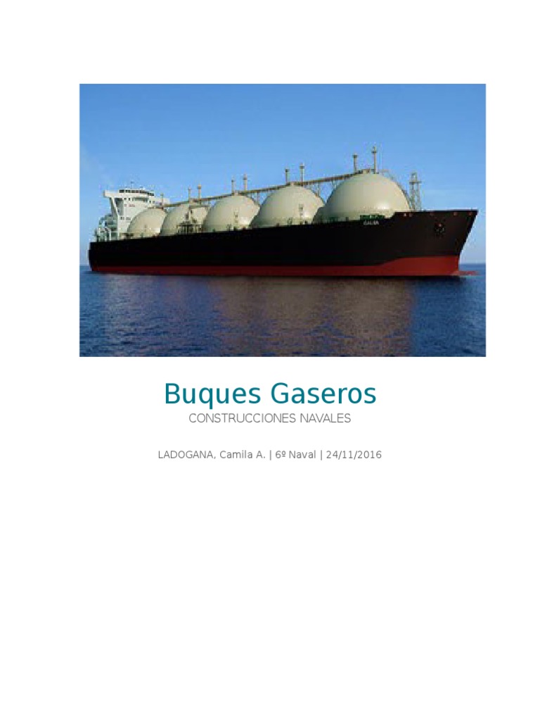 Buques Gaseros | PDF | Gas natural licuado | Bomba