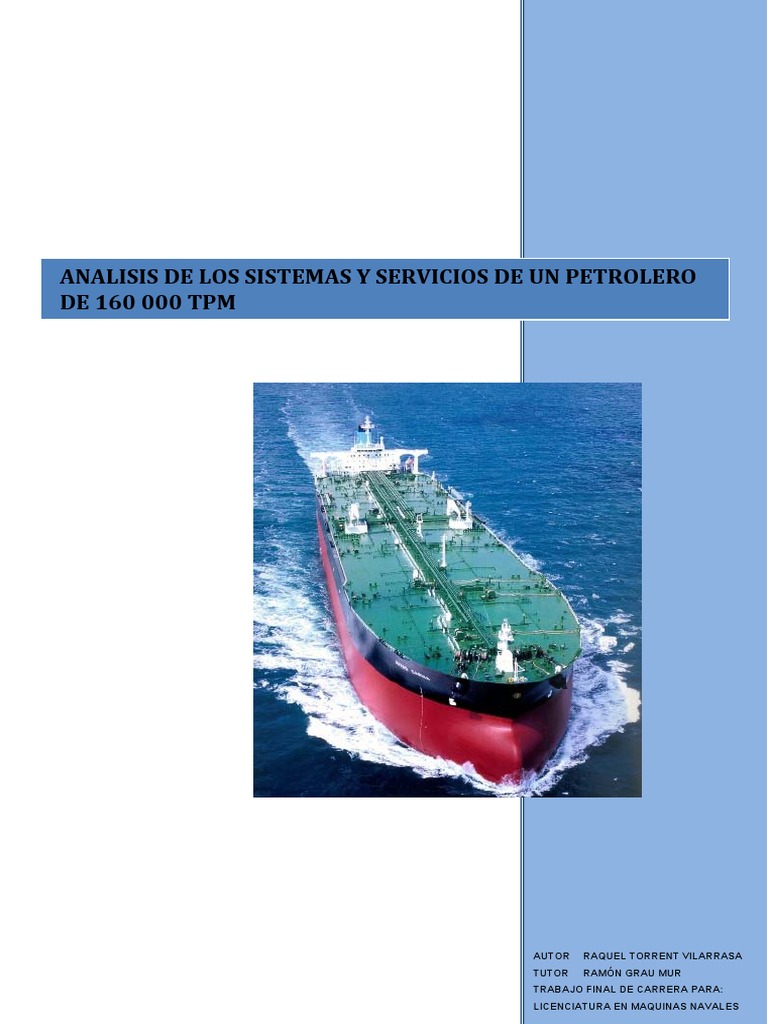 Buque Petrolero | PDF | Motor diesel | Tanques