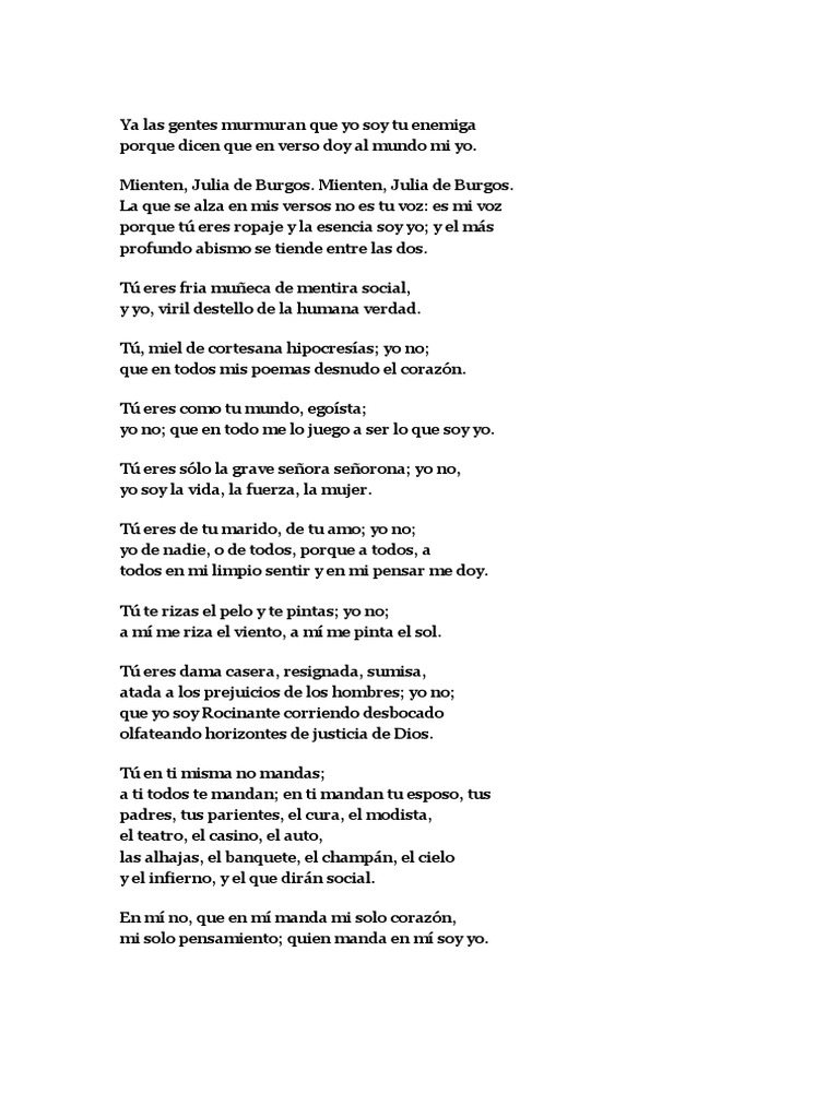 Poesia - Julia de Burgos | PDF