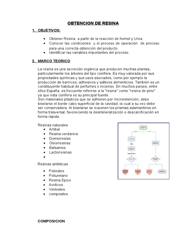 Obtención de Resina: Formol y Urea | PDF | Sustancias químicas | Química
