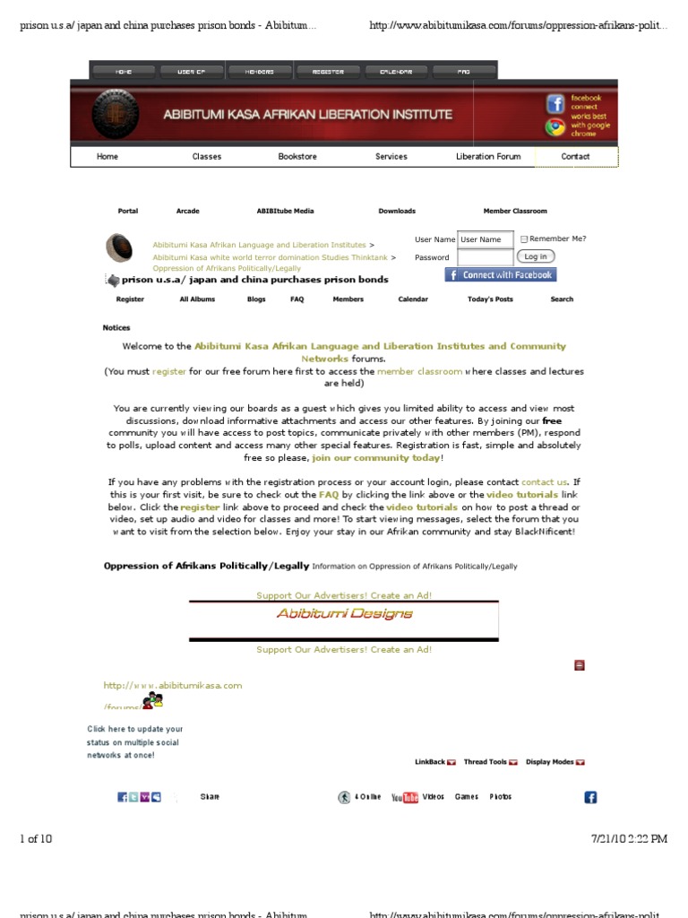 Prison U.S.A - Japan and China Purchases Prison Bonds - Abibitumi Kasa ...