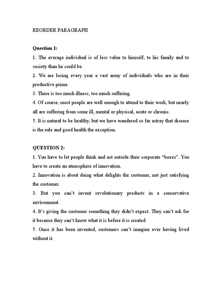 2 Reorder Paragraph | PDF | Dinosaurs | Nature