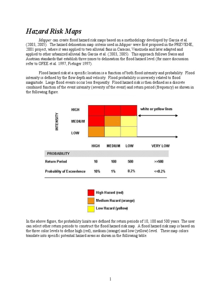Hazard Risk Maps | Flood | Risk | Free 30-day Trial | Scribd