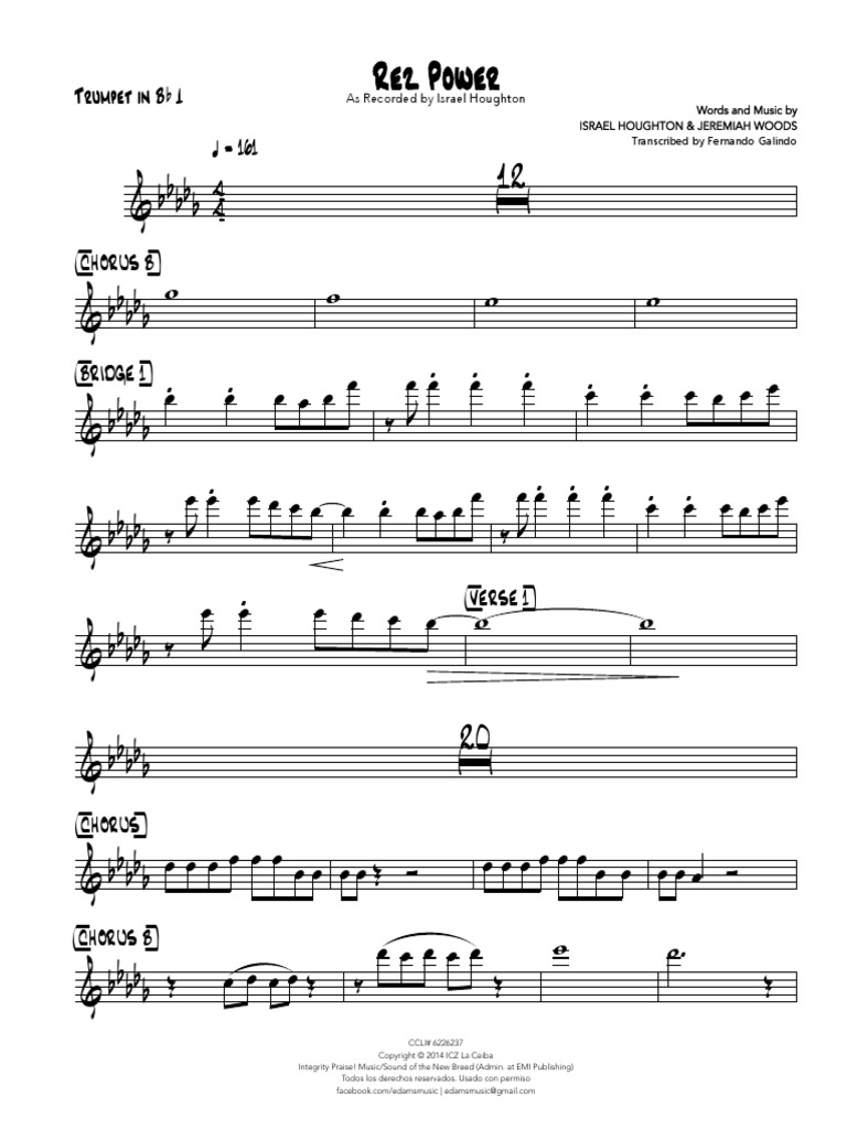 Rez Power - Trumpet in BB 1 | PDF | Leisure