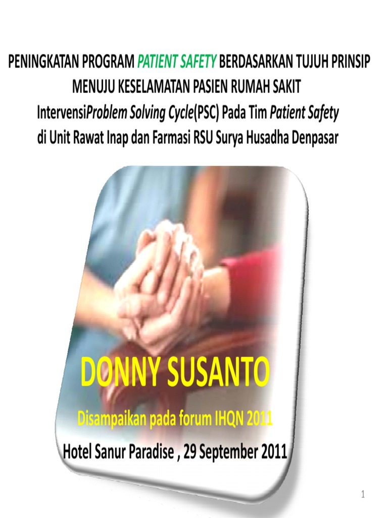 7 Prinsip Patient Safety PDF | PDF