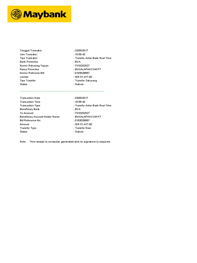 Receipt Online | PDF | Receipt | Banking