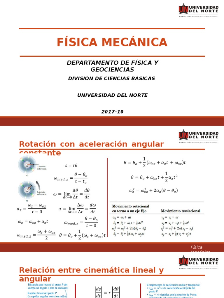 16. Rotacion Con Aceleracion Angular Constante | Aceleración | Cinemática