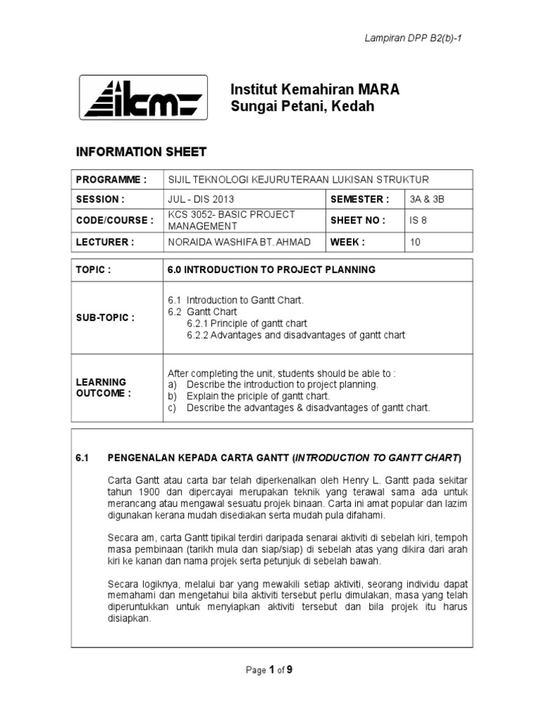 Unit 6-Project Planning 6.1 | PDF