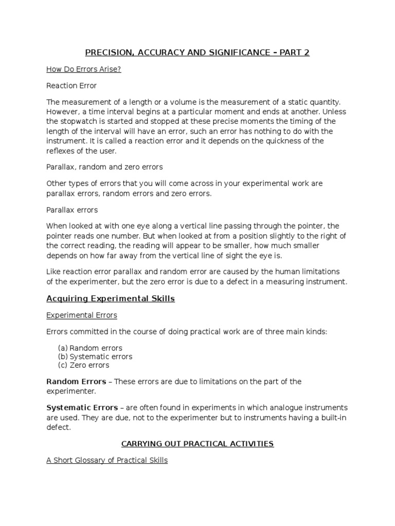 PRE2 | PDF | Observational Error | Experiment