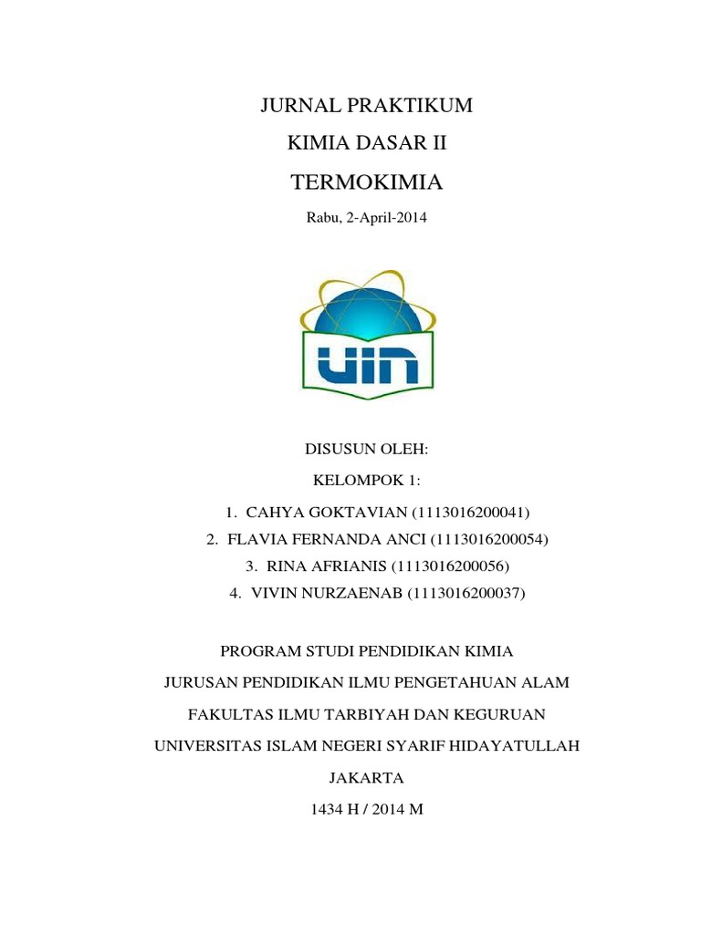 Jurnal Termokimia PDF | PDF