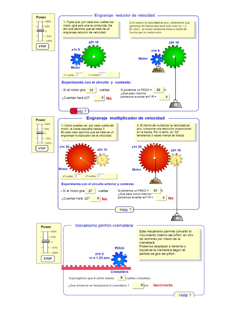 Teoria Palanques I Engranatges | PDF | Palanca | Fuerza