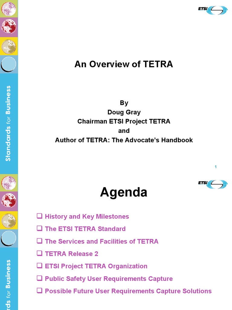 TETRA Overview | Download Free PDF | Gsm | Telecommunications Standards