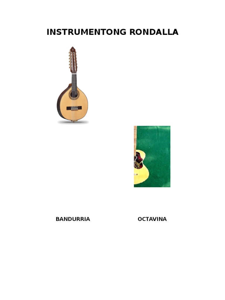 Rondalya Instrument | PDF | Art