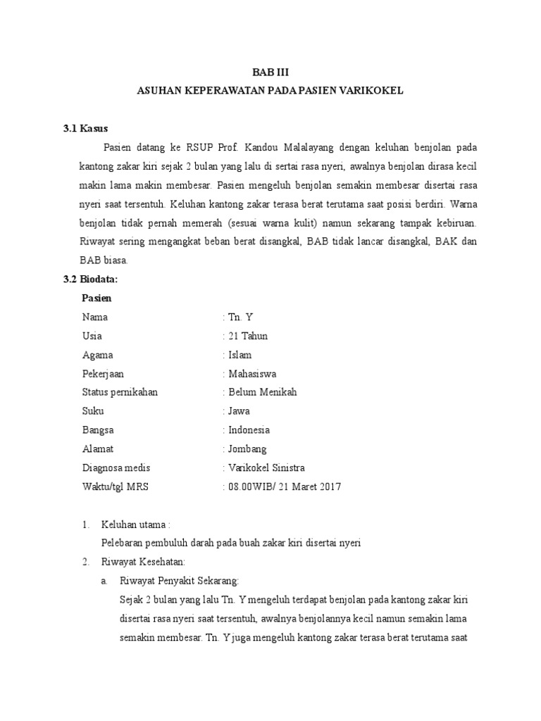 Askep Varikokel | PDF