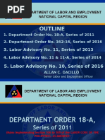 DOLE Answers Most Asked Questions On DO 18-A | PDF | Independent ...