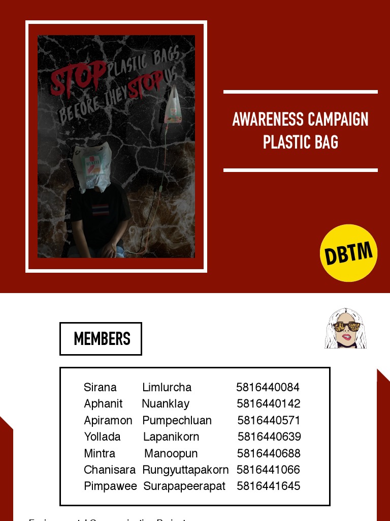DBT214 Awareness Campaign-Plastic Bag DBTM 2017 | PDF | Waste | Agriculture