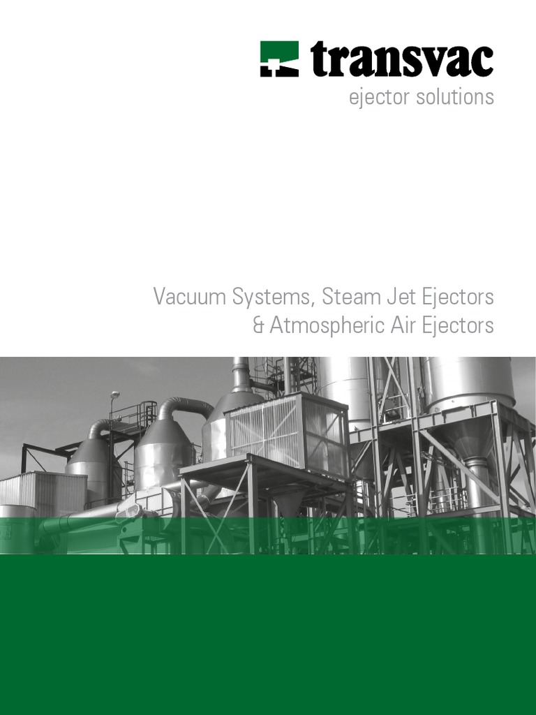 Vacuum, Steam Ejectors, Atmospheric Air Ejectors PDF | PDF | Vacuum | Steam