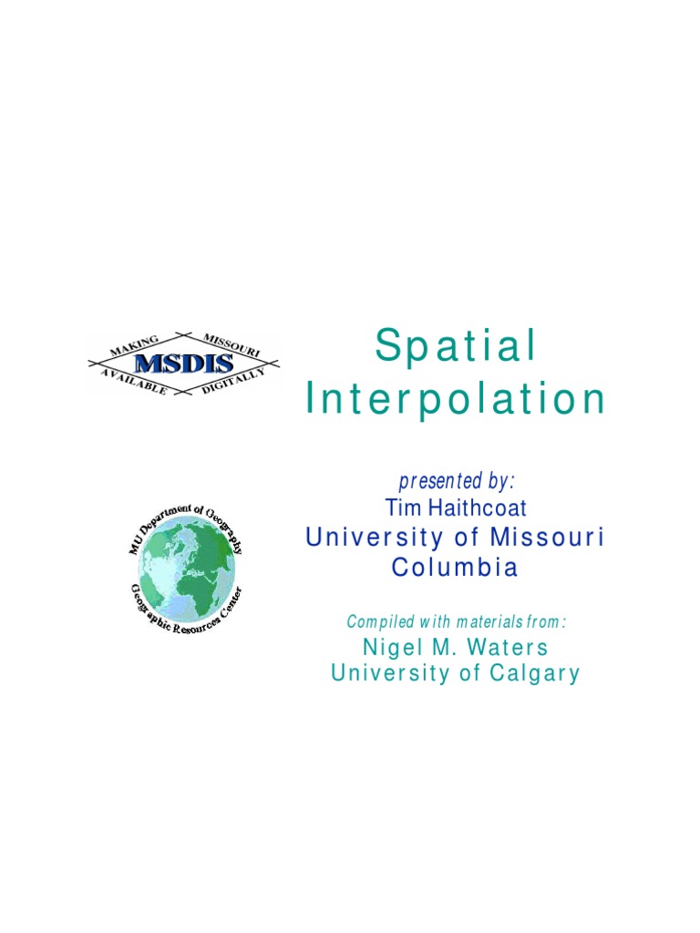GIS Interpolation | PDF | Geographic Information System | Interpolation