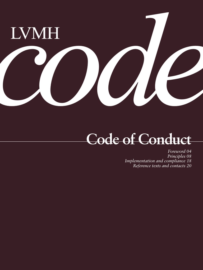 LVMH - Code of Conduct | PDF | Employment | Human Rights