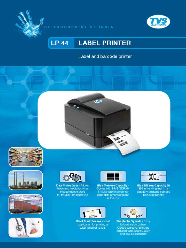 Label Printer LP 44 | PDF | Universal Product Code | Barcode