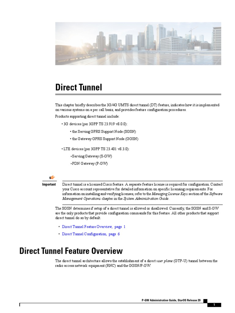 Cisco Direct Tunnel Feature PGW | PDF | Areas Of Computer Science ...