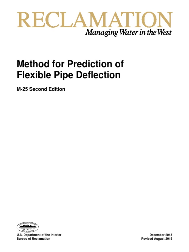 Method For Prediction of Flexible Pipe Deflection: M-25 Second Edition ...