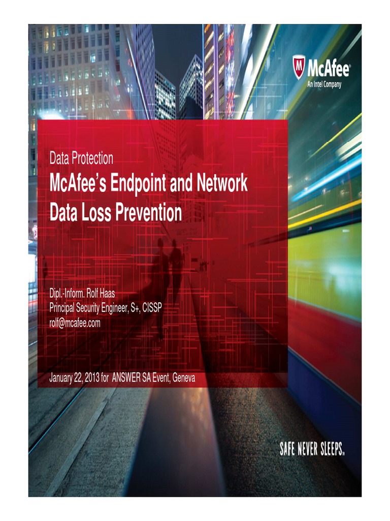 McAfee Data Loss Prevention Guide | PDF | Encryption | Computer Security