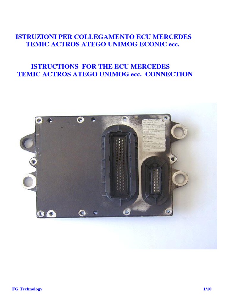 Temic Istruction Connector | Electrical Engineering | Electricity