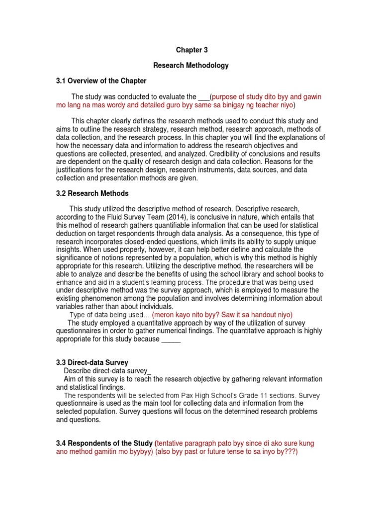 Chapter 3 | PDF | Survey Methodology | Sampling (Statistics)