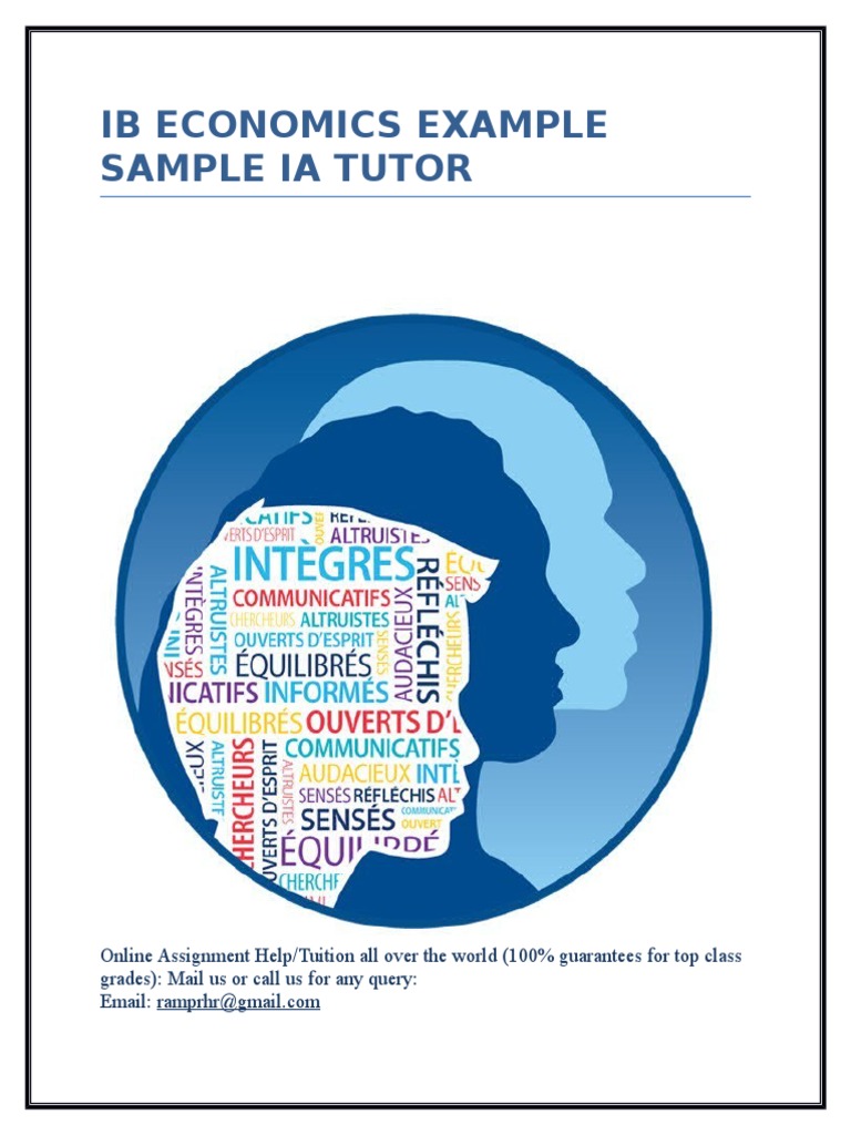 Ib Economics Example Sample Ia Tutor | PDF | Educational Assessment And ...