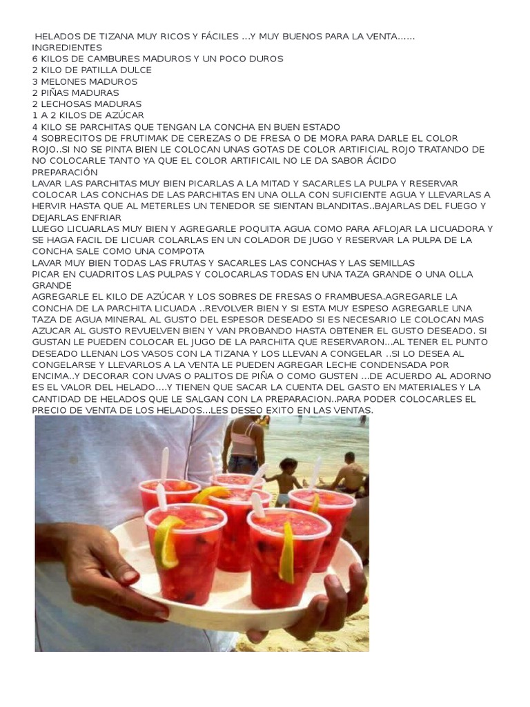Helados de Tizana | PDF