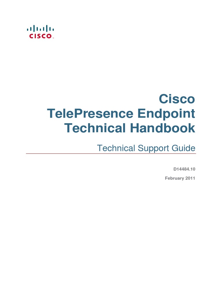15360259-TelePresence Endpoint Technical Handbook - Rev.10 | PDF | File ...