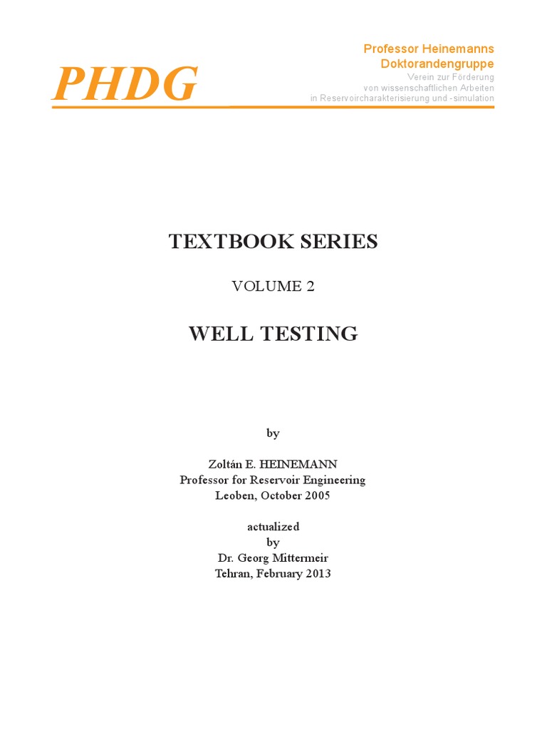 Well Testing | PDF | Petroleum Reservoir | Permeability (Earth Sciences)