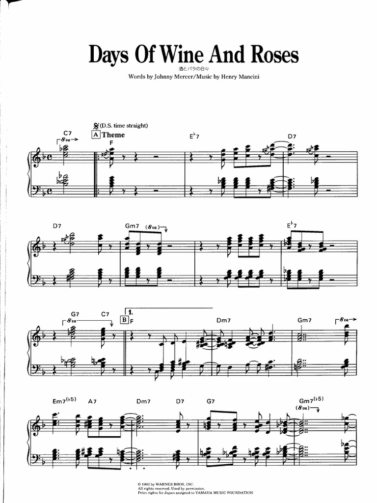 Oscar Peterson The Day of Wine and Roses PDF | PDF