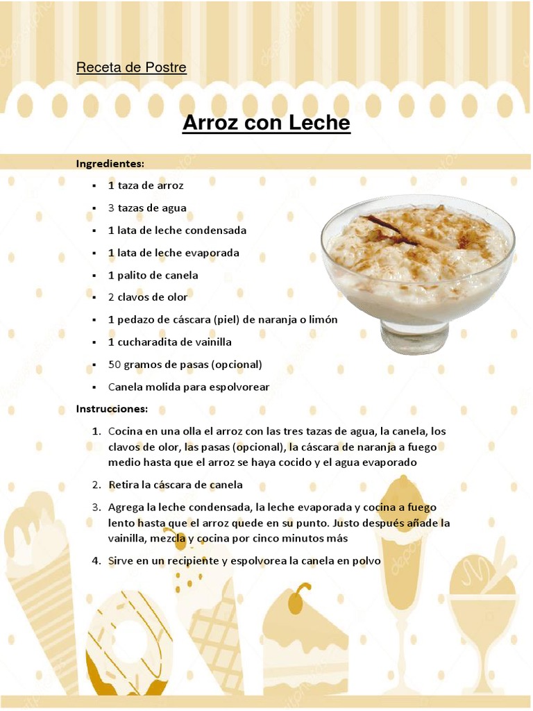 Receta de Postre | PDF