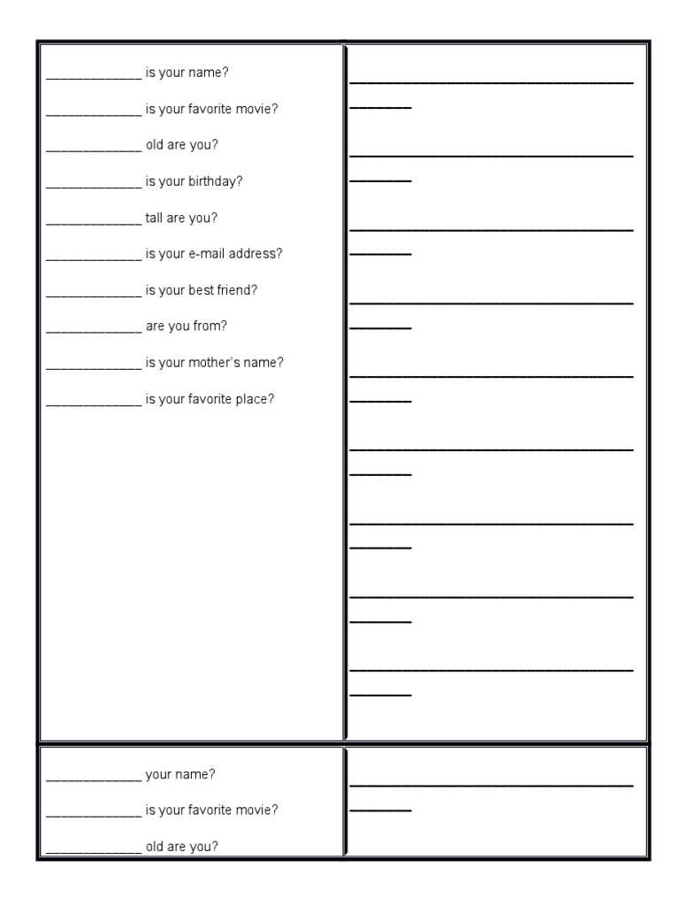 WH Question Words Mingle Activity (3 Copies) | PDF