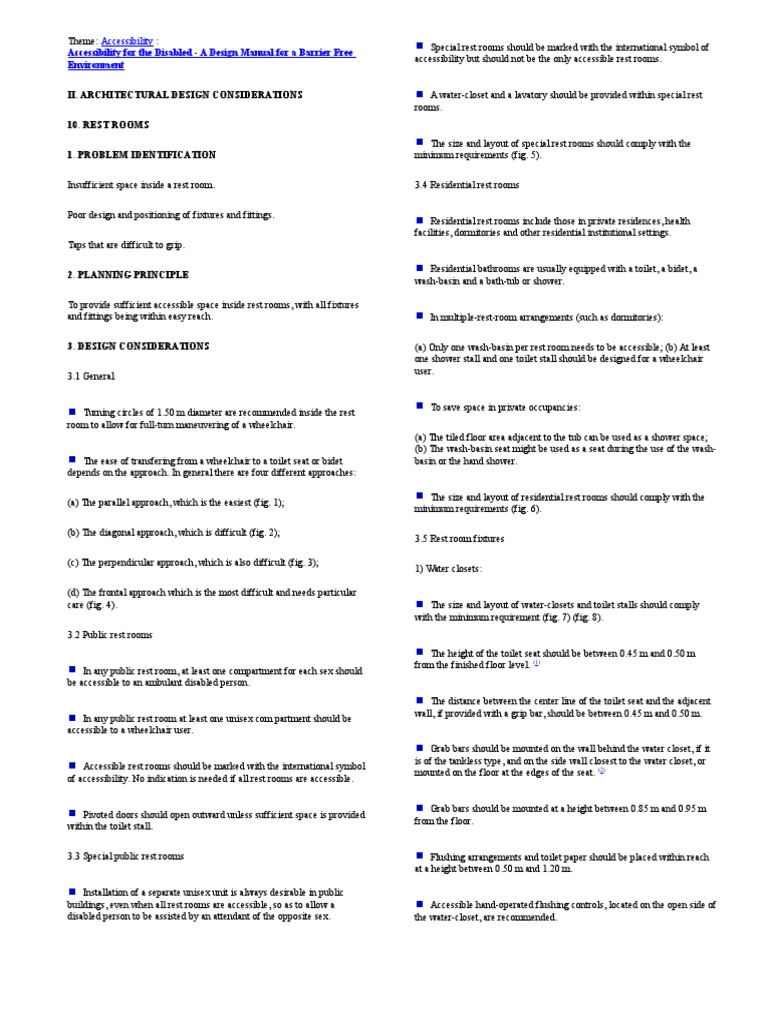 Accessible Bathroom Design Guidelines | PDF | Public Toilet | Toilet