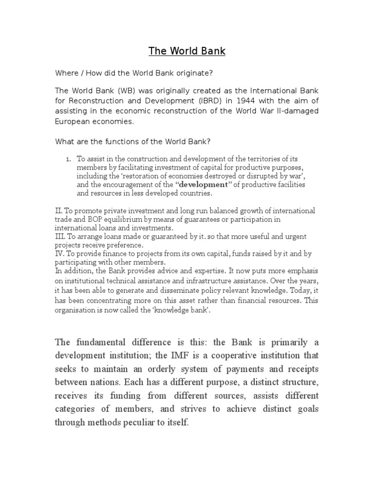 World Bank - ECON Project | Download Free PDF | World Bank | Structural ...